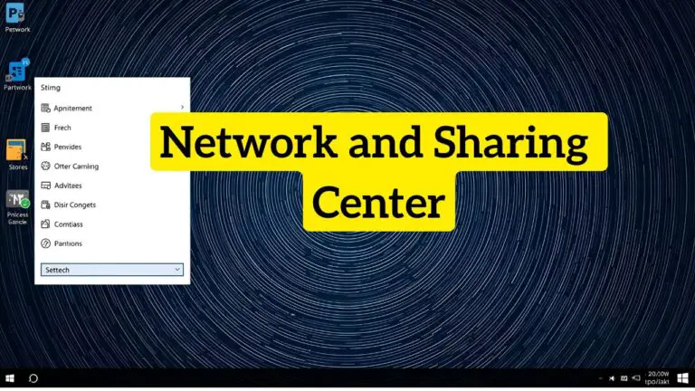 How to Enable Network and Sharing Center in Windows 11 or 10?