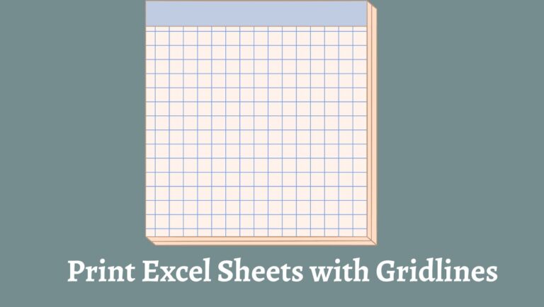 Print Excel Sheets Gridlines with Data or Blank Gridlines